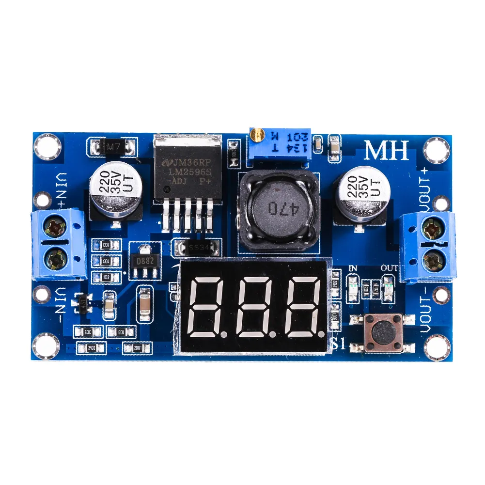 LM2596 DC Step Down Converter Voltage Regulator LED Display Voltmeter DC 4.0 40 To 1.3 37V Buck ...