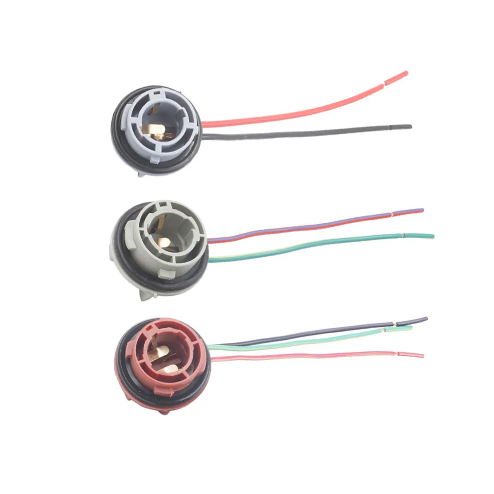 Lamp Holder Socket Connector for 1156 BA15S BAU15S 1157 BAY15D Bulbs ...