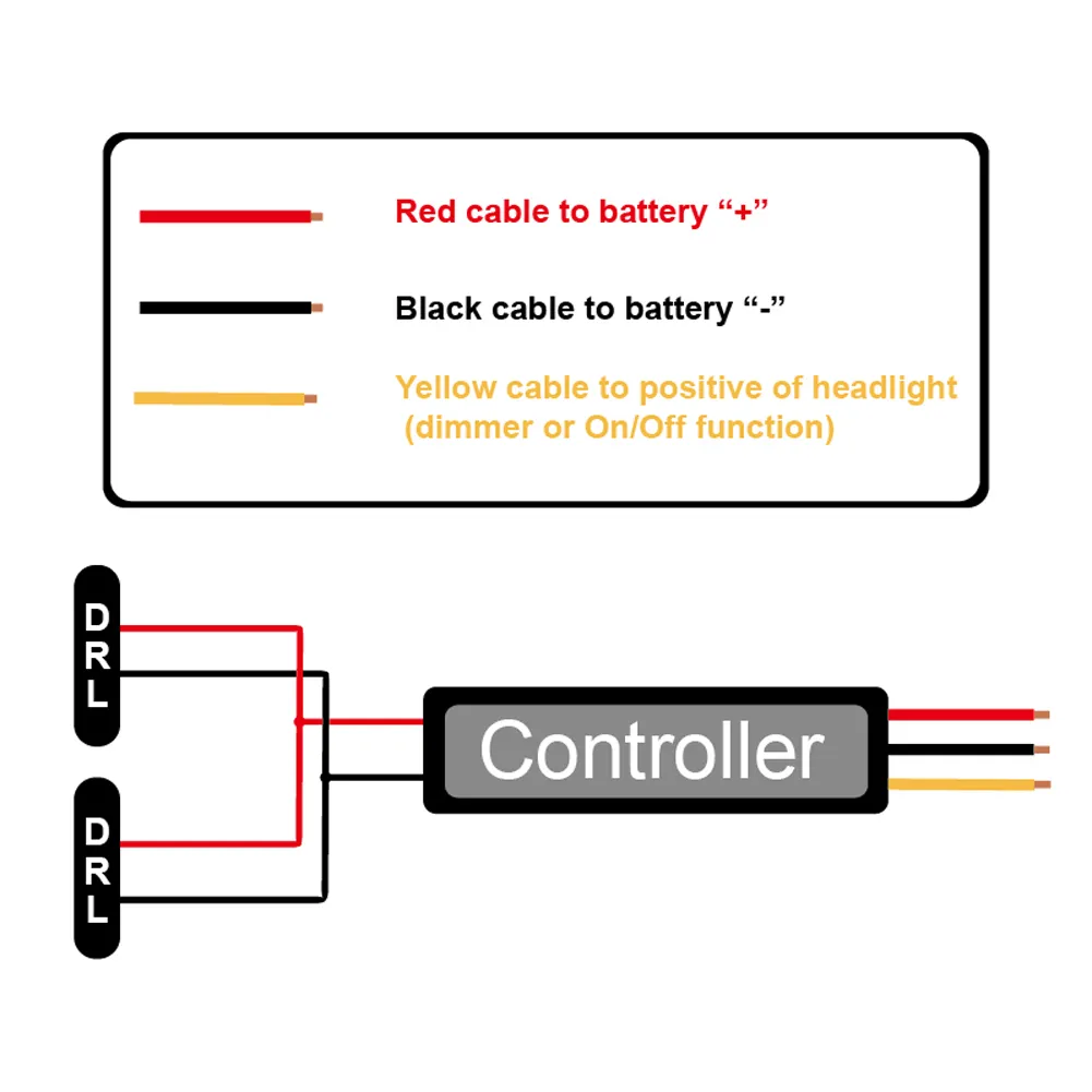 12-24V Smart Car LED DRL Controller for Automatic Daytime Running ...