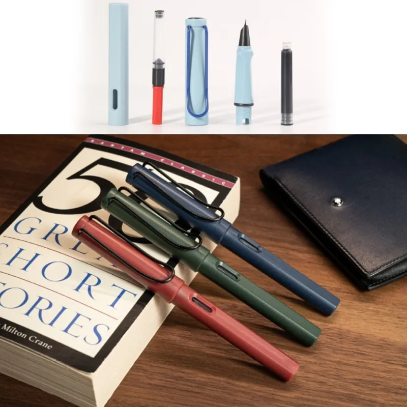 Vacuum-Filling Fountain Pen With Fine Nib, Acrylic Body, and Large ...