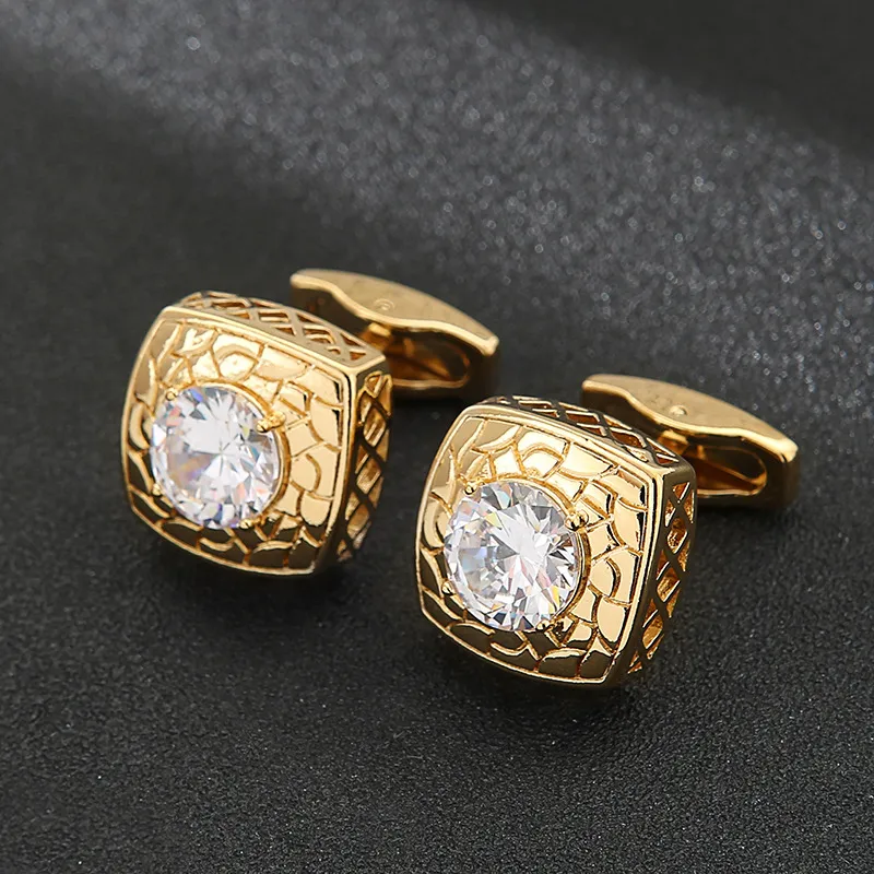 Luxury Wedding Cufflinks For Men | Round Crystal... From Ddmylovely ...
