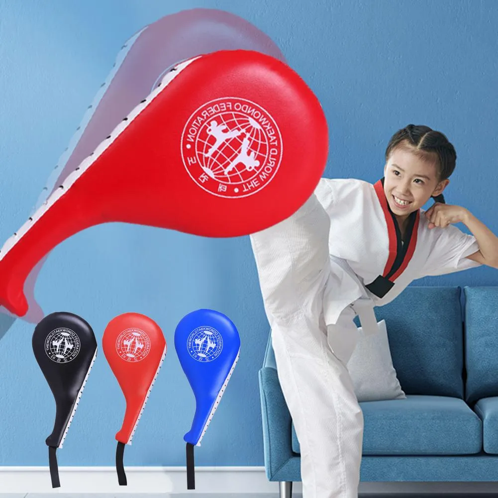 Kids PU Leather Boxing Hand Target, Black Punch Pads for Taekwondo ...