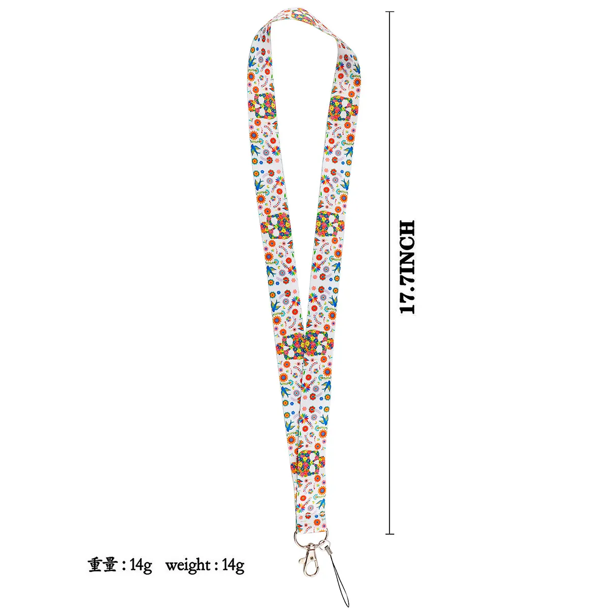 Lanyards For Keys Vibrant Mexico Skull Neck Lanyard With ID Holder Cute ...