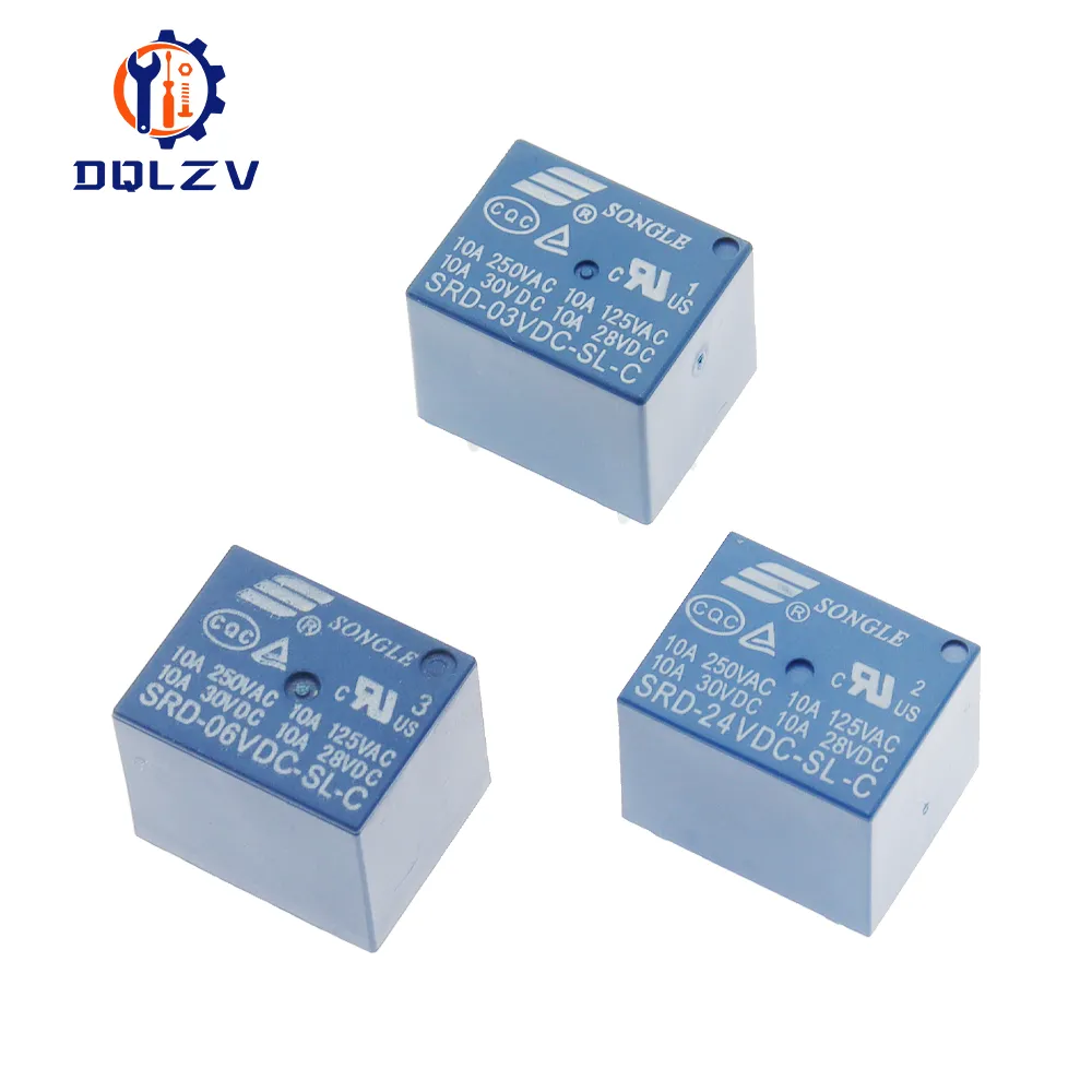 4 Prong Relay: Miniature Power Relay, 3V To 48V, 10A, 5 Pin/4 Pin ...