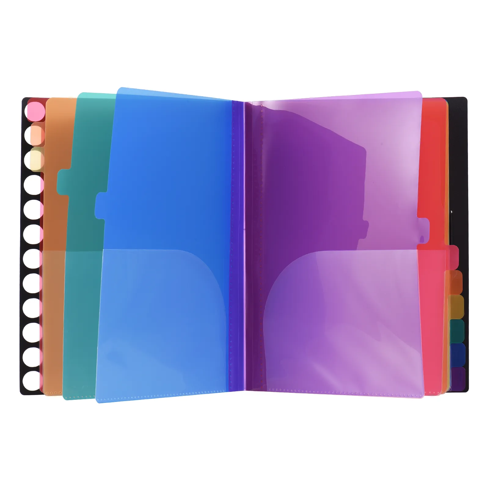 A4 Expanding File Folder with 24 Pockets - Elastic Closure - Letter ...