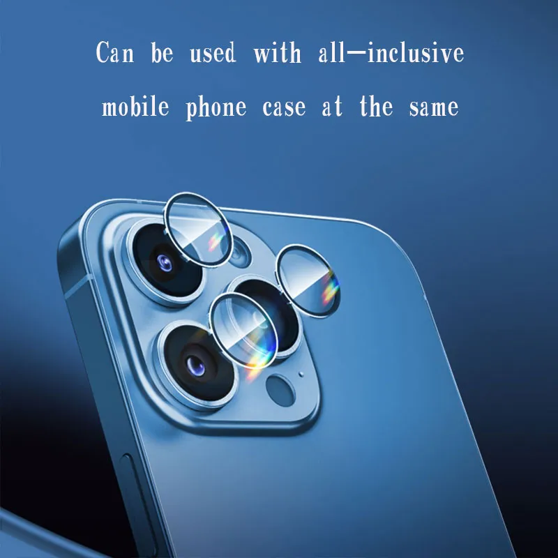 Transparent Camera Ring Glass for iPhone 15 14 Pro Max, Camera Lens ...