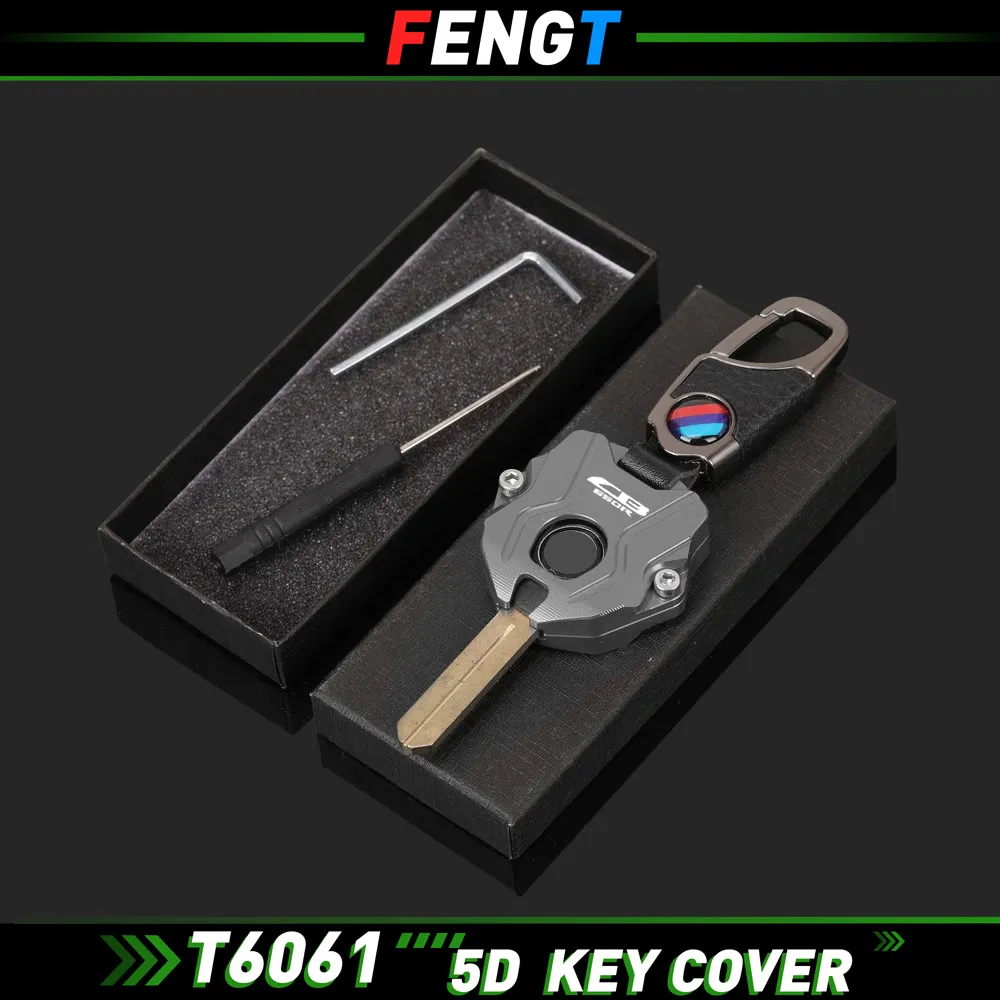 New CNC Motorcycle auto key cover Shell with Embroidery Badge and ...