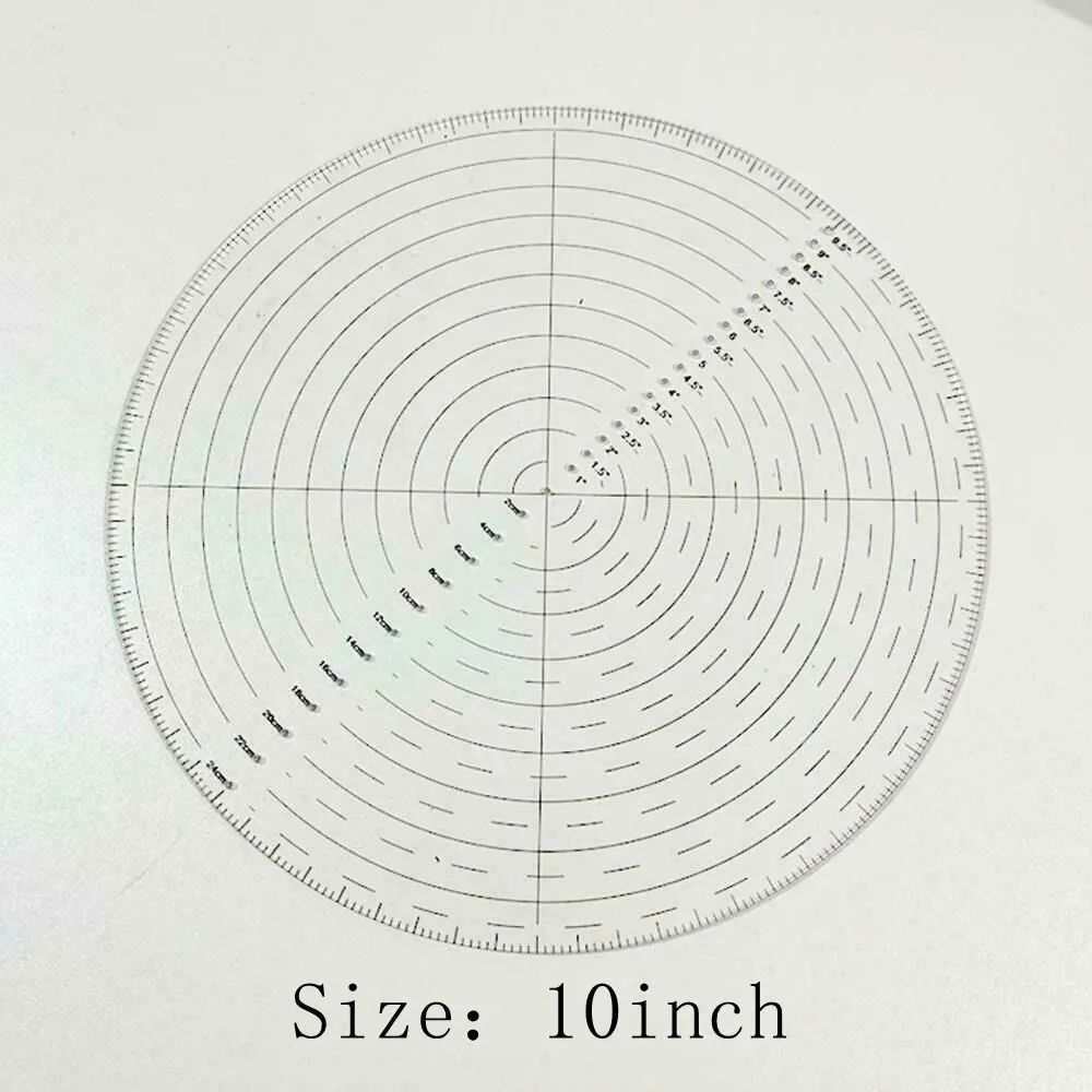 Round Corner Cutting Tool & Protractor: 10 Inch Wood Lathe Center ...