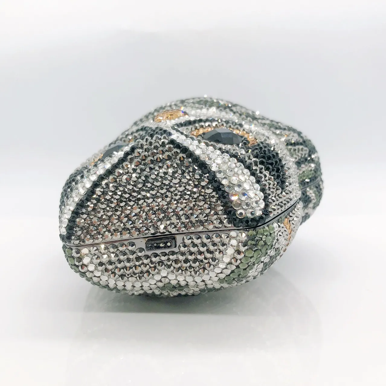 Exquisite Gold/White Diamond Owl Evening Bag: Luxury Crystal Bridal ...