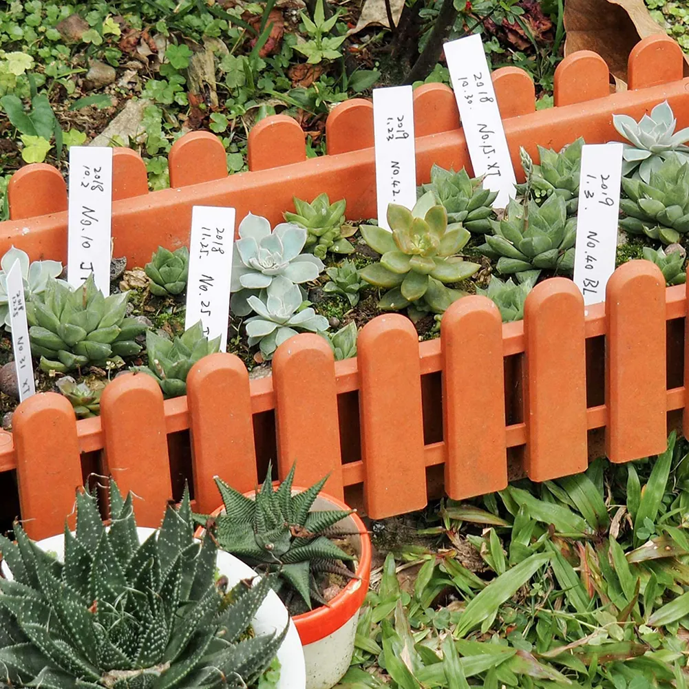 Plastic Plant Labels 5x1cm Waterproof Reusable Garden Markers For ...