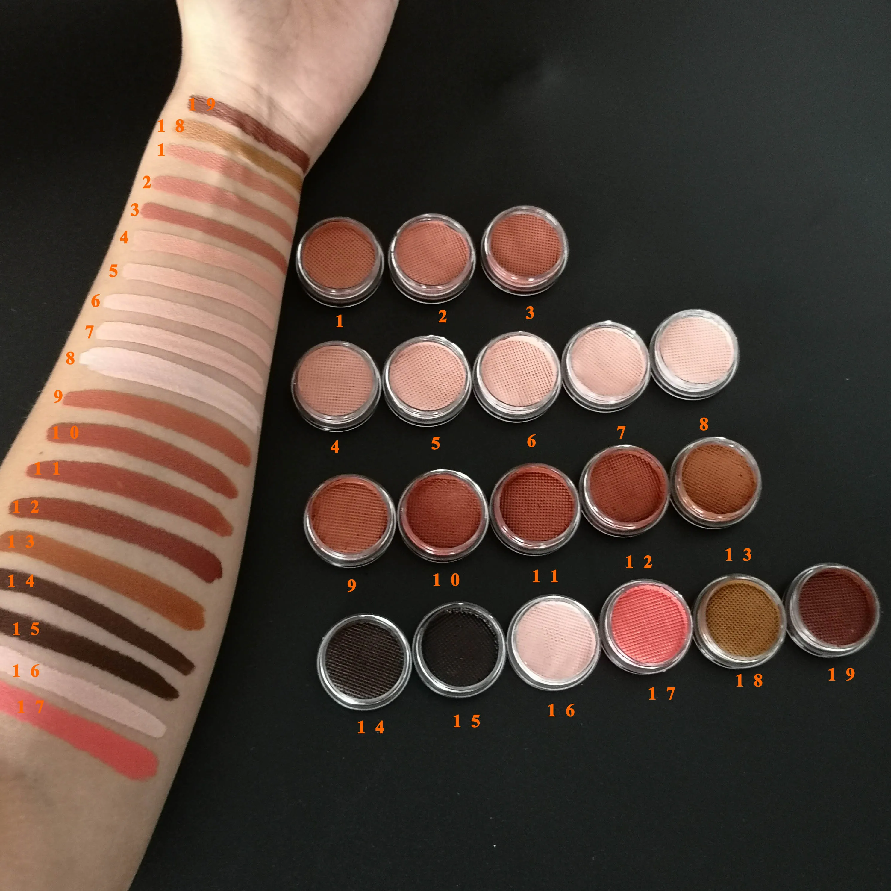 DHgate.com:Water-Activated Matte Brown Eyeliner Cake - Long-Lasting ...