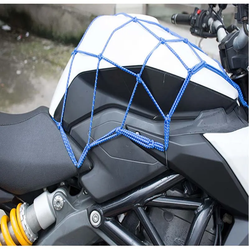 Reflective Motorcycle Helmet Cargo Net - Secure Luggage & Gear with ...