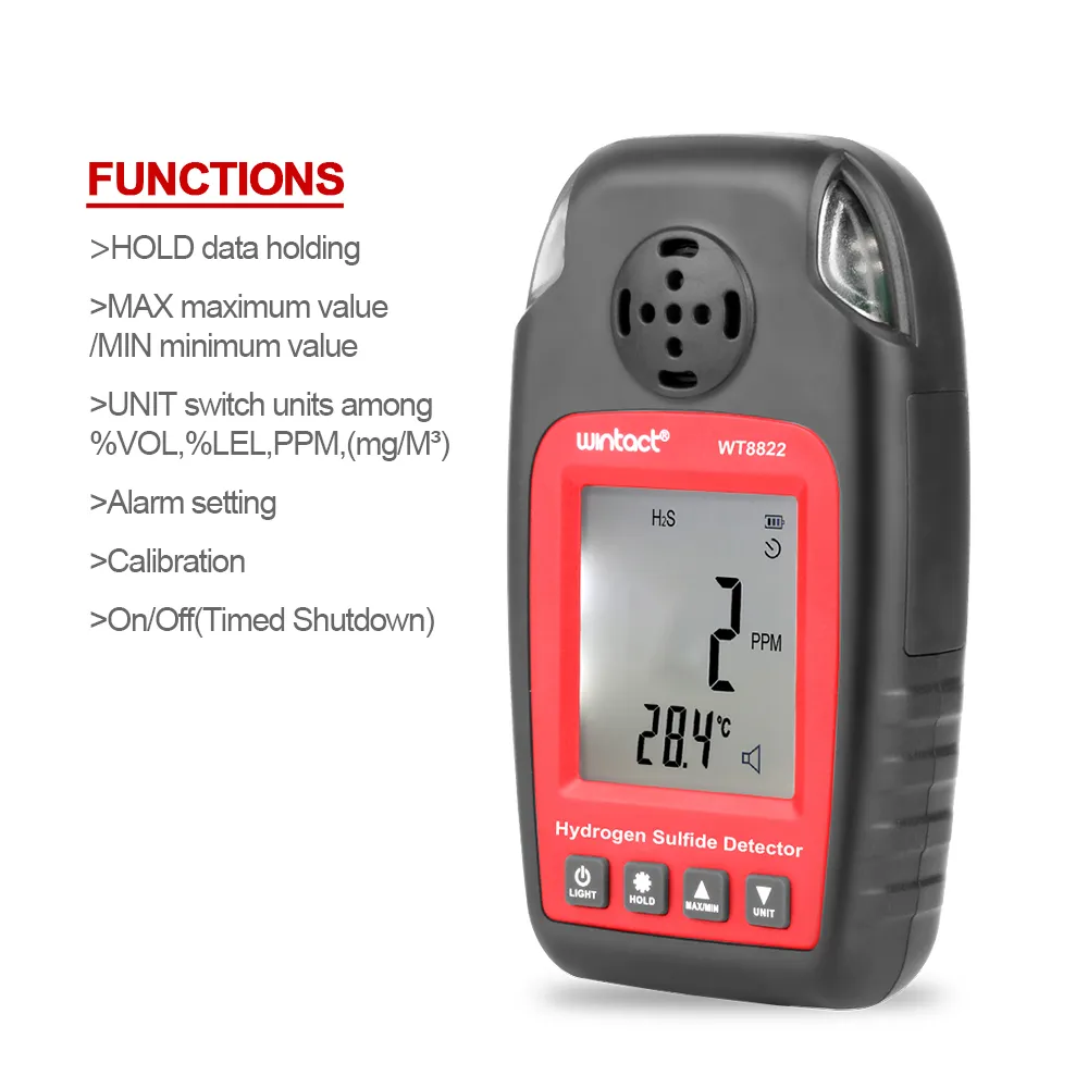 DHgate.com:High Sensitivity H2S Gas Detector - WT8822 Hydrogen Sulfide ...