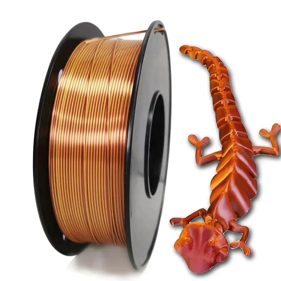 2024 Dual Color PLA Filament 1kg/250g For 3D Printer, 1.75mm Silk ...