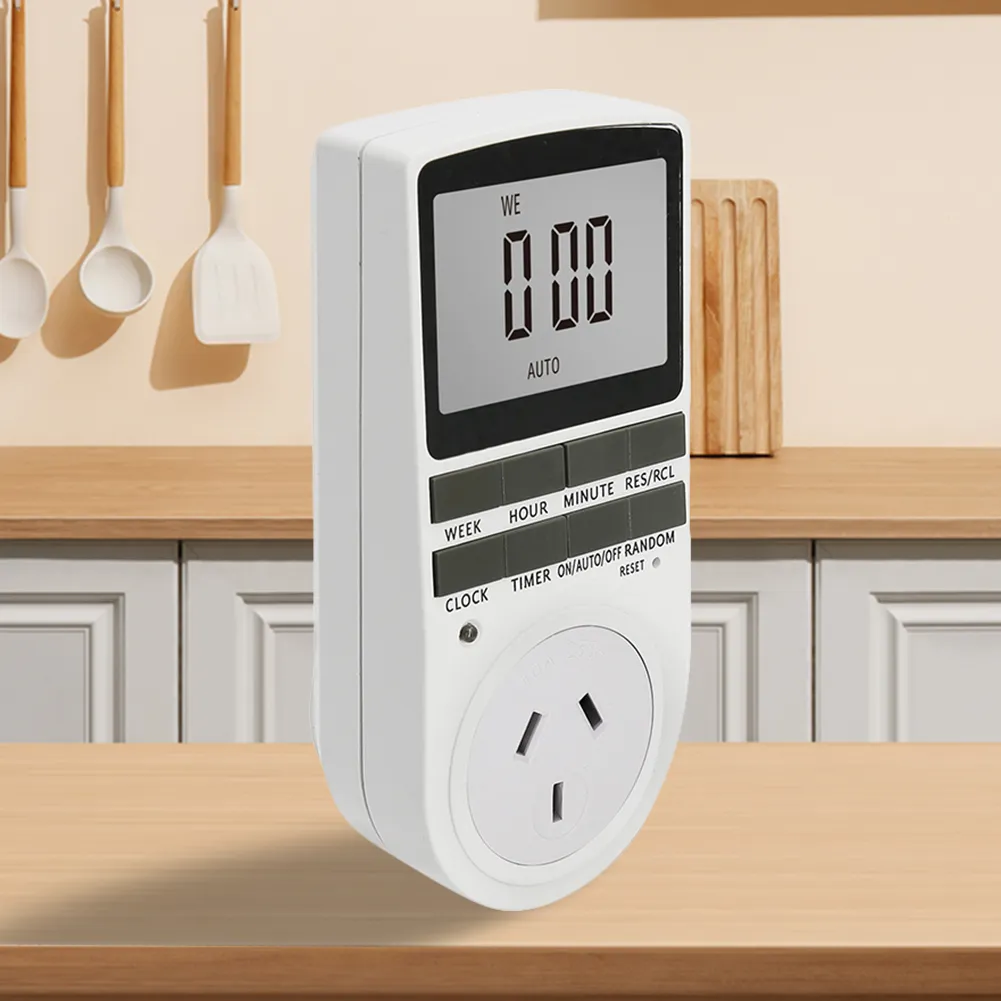 Digital Timer Switch Socket 240V Programmable Power Timer With LCD ...