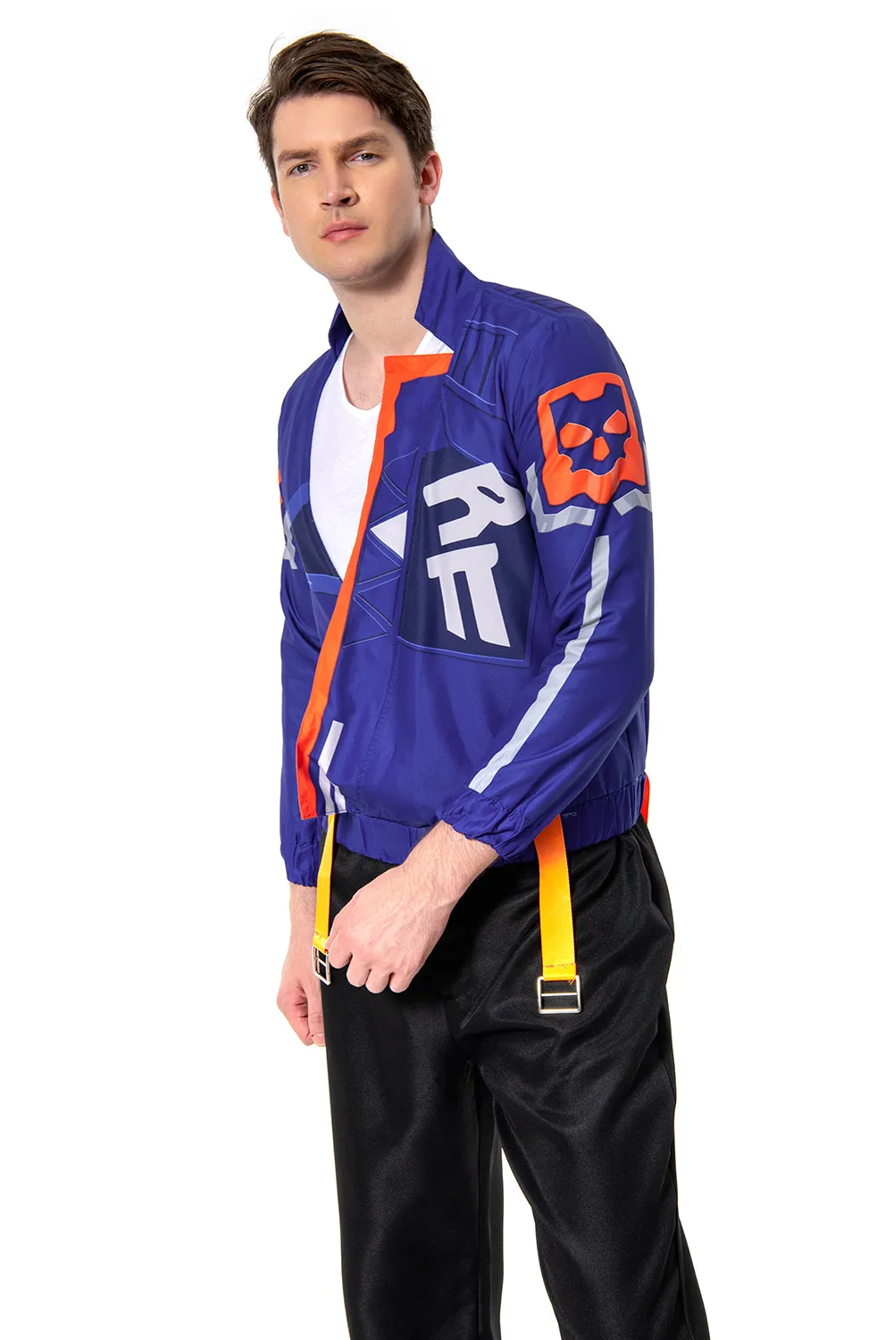Valorant Yoru Cosplay Costume: Adult Blue Jacket, Kid Role Play Tops ...