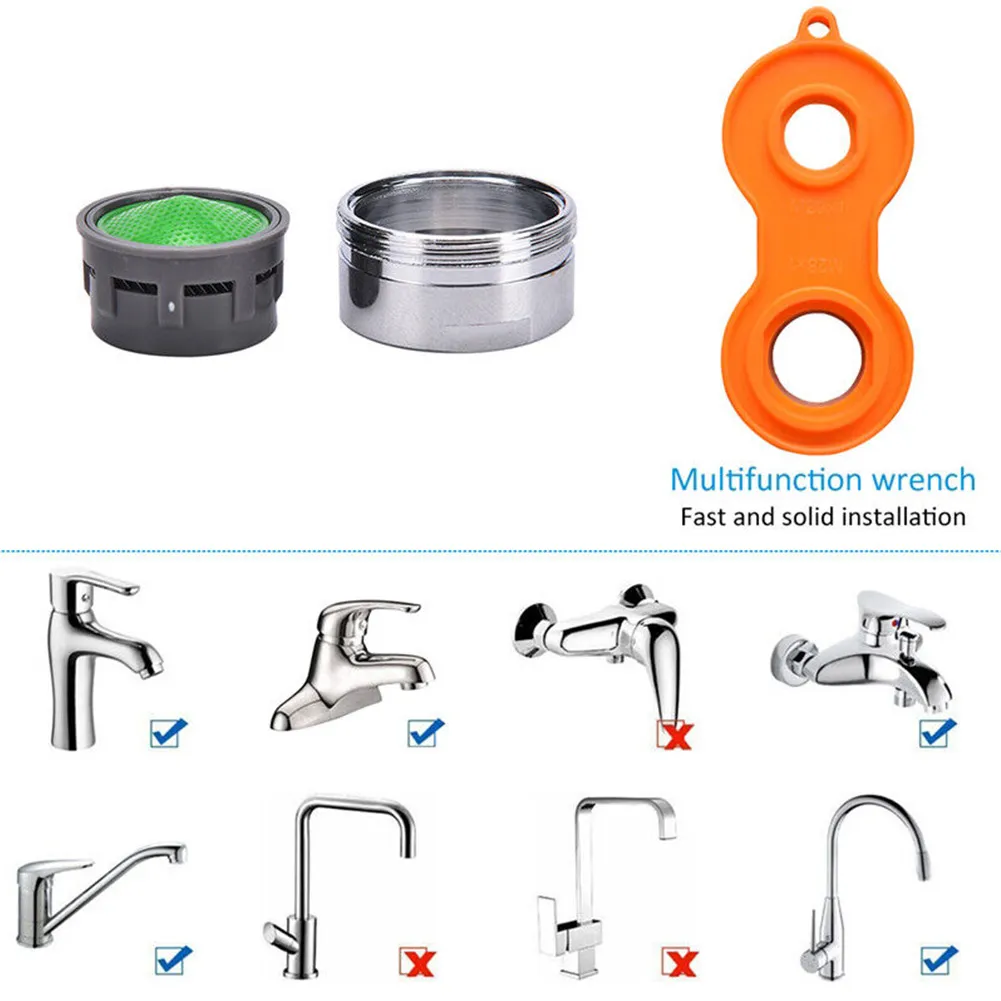 10-Piece faucet flow restrictor replacement for Sink Aerators - Basin ...