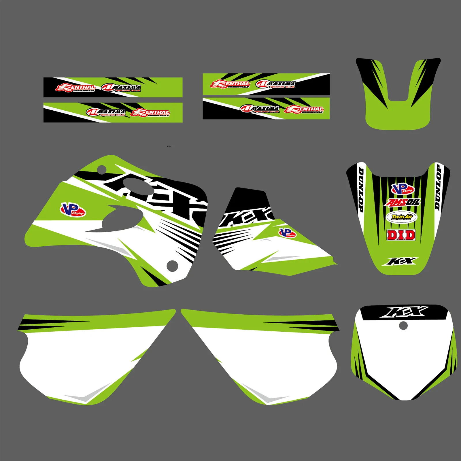 New Style Graphics Backgrounds Decals Stickers For Kawasaki KX80 KX 80 ...