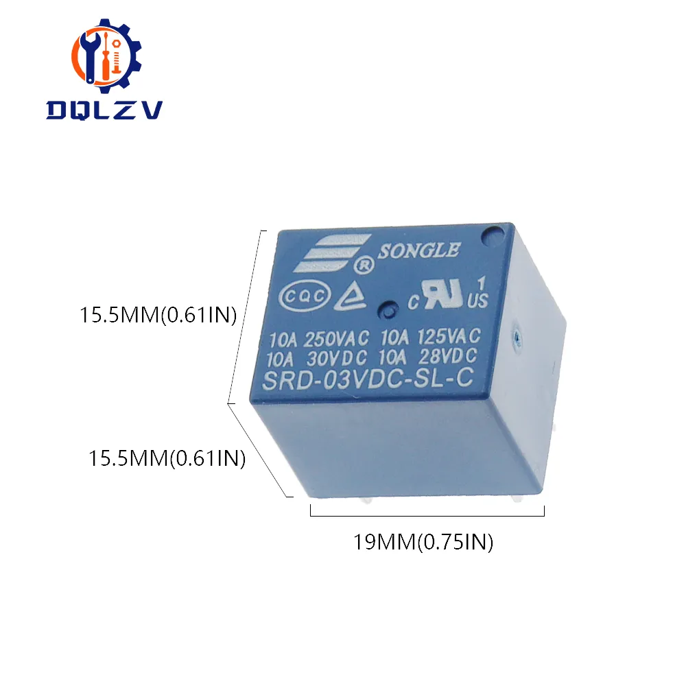 4 Prong Relay: Miniature Power Relay, 3V To 48V, 10A, 5 Pin/4 Pin ...