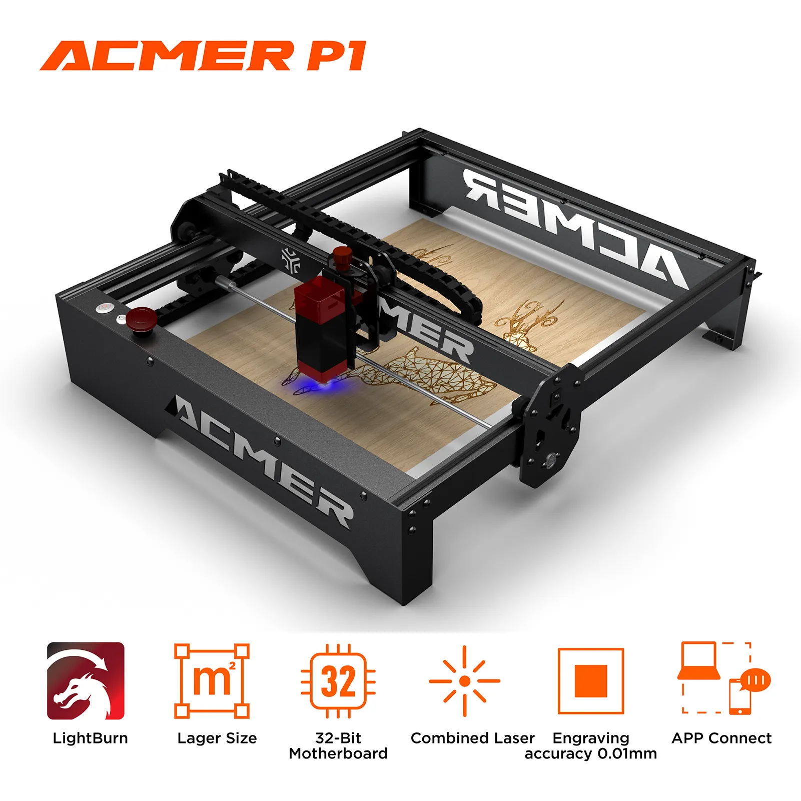DHgate.com:ACMER P1 Laser Engraver: 10W High-Speed Engraver with ...