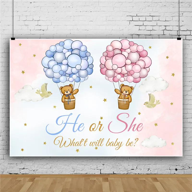 Gender Reveal Cloth backdrop deutsch for Baby Shower Photo Booth ...