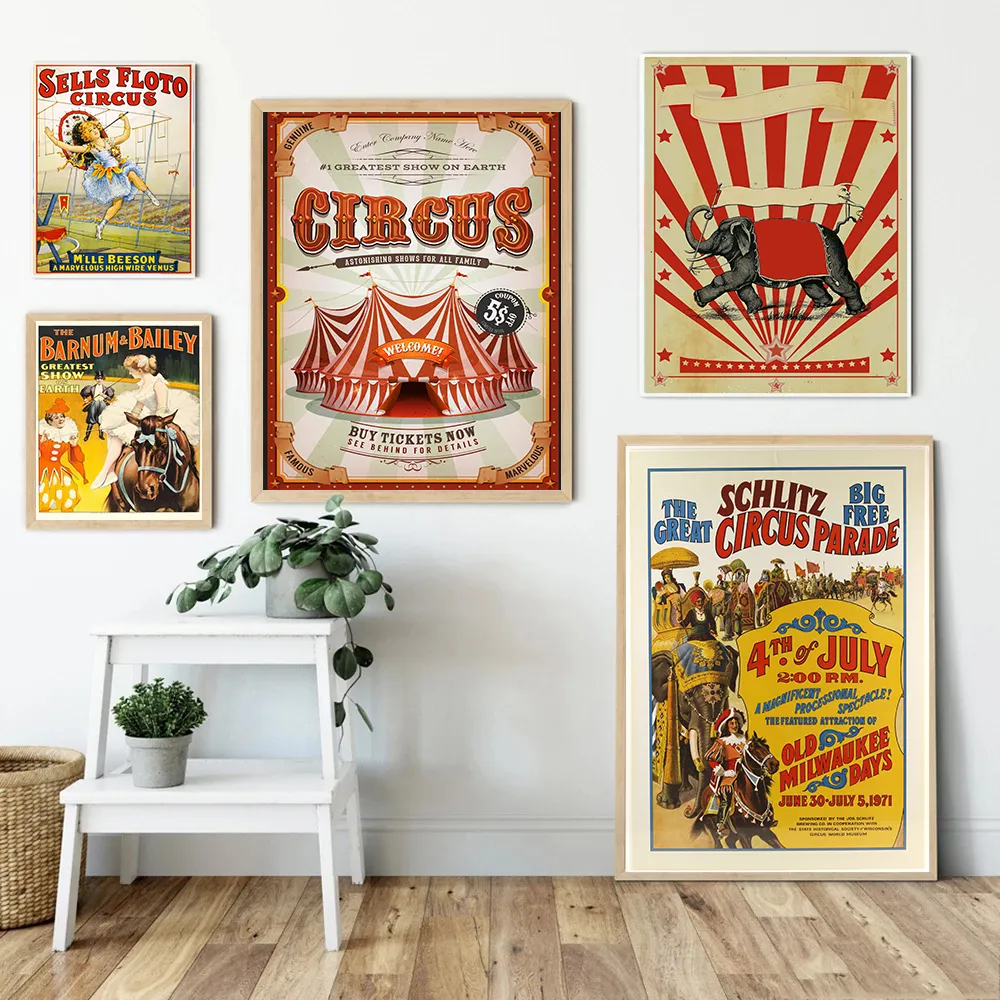 Vintage Circus Clown Poster