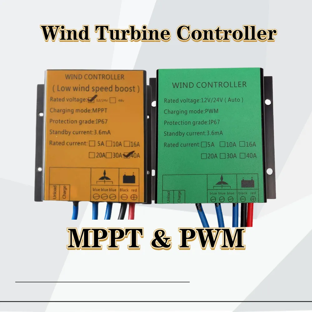 12V Wind Generator Charge Controller: 2000W 20A/30A MPPT PWM Wind Turbine Generator Controller ...