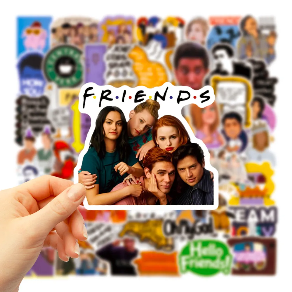 10/30/50psc Friends TV Show Letter Anime Stickers Skateboard Laptop ...
