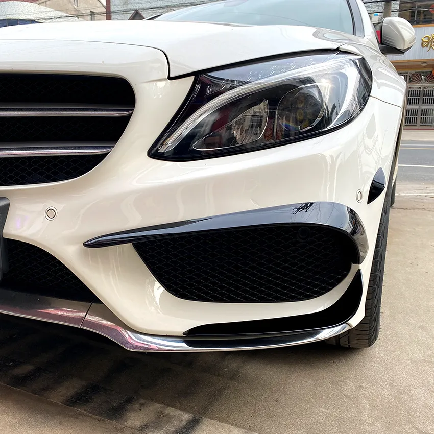 Aerodynamic Front Bumper Canards: Durable ABS Splitter Spoilers For ...