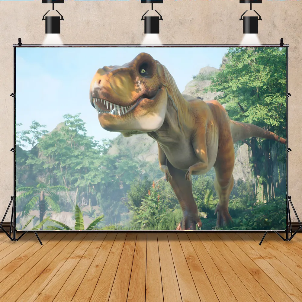 Jurassic World Backdrop Washable Polyester Dinosaur... From Ddmyhome ...