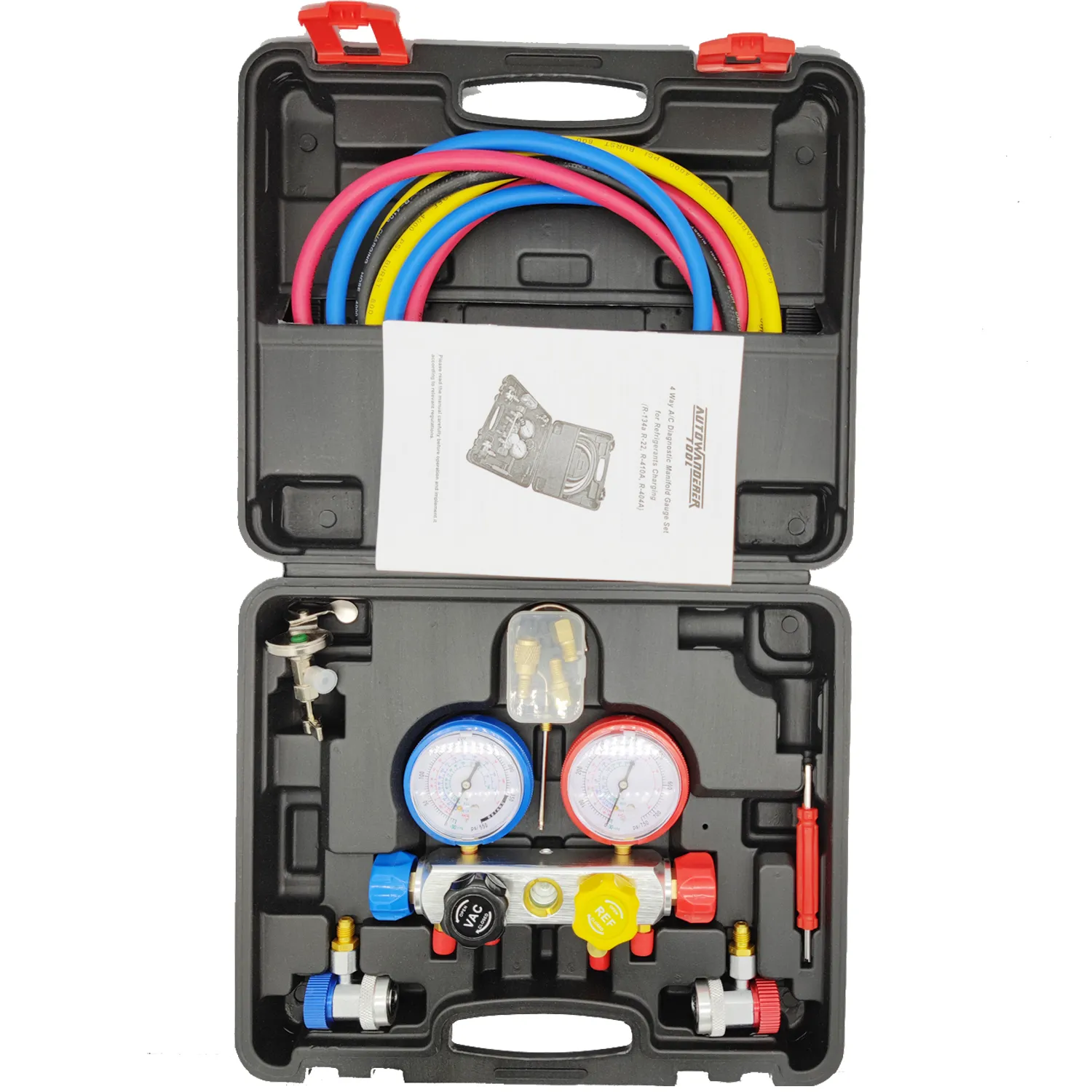 R134A R410A 1234YF Vanlison Digital HVAC Manifold Gauge - Professional ...