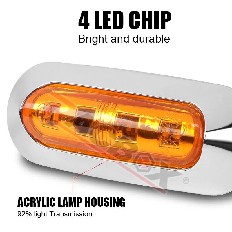 Led Clearance Lights For Trailers: 12V 24V Truck Lorry LED Side Marker ...