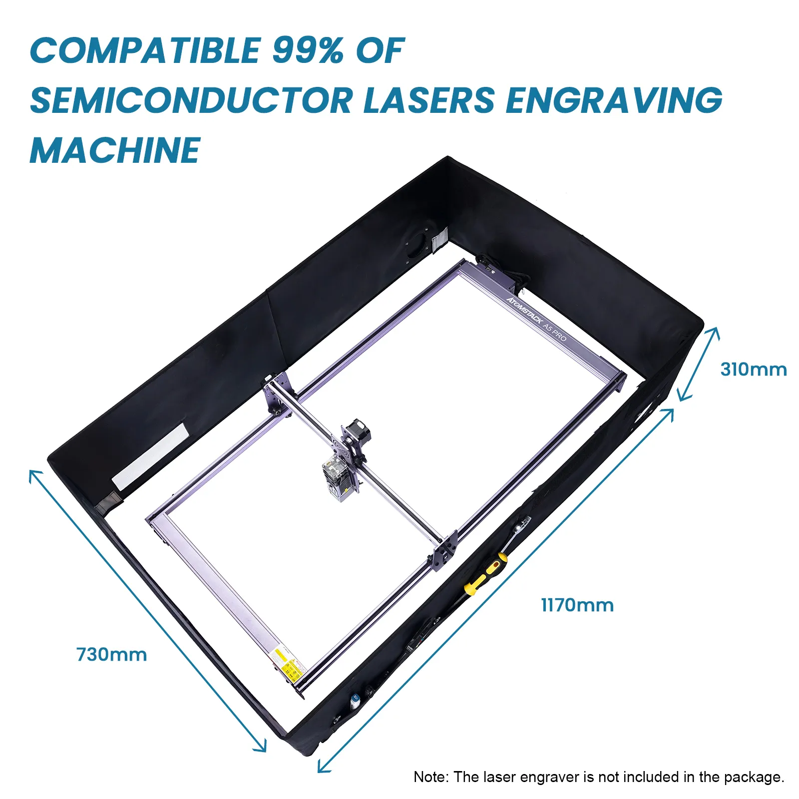 Dustproof & Fireproof Enclosure Atomstack Maker FB2 PLUS Laser Engraver ...