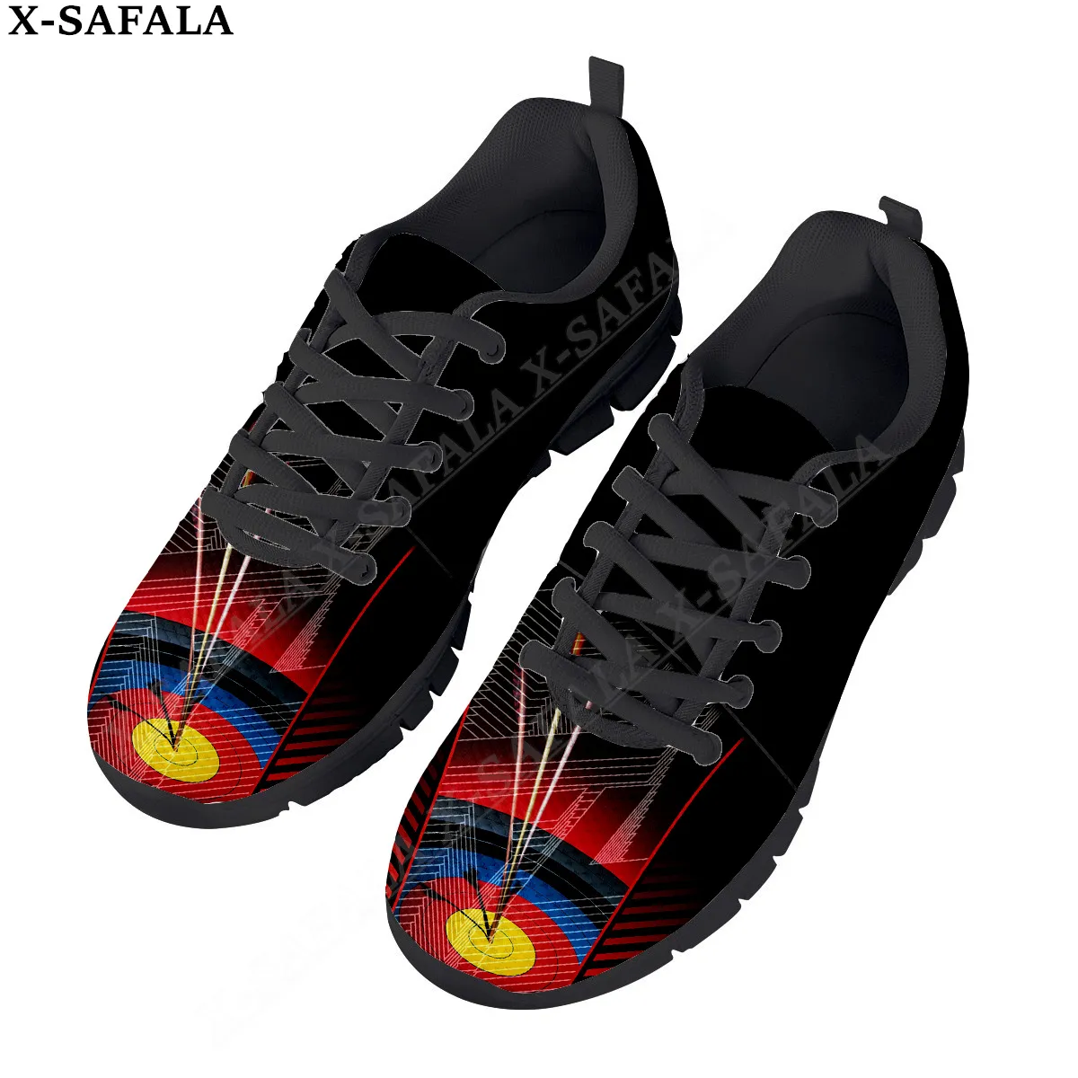 Archery Player Print Casual Sneakers: Breathable Lightweight Daily ...
