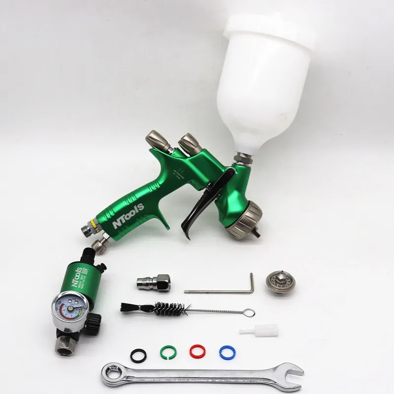 Professional CV1 Pro Spray Gun Kit 2024 Model, Air Regulator, 1.3 And 1 ...