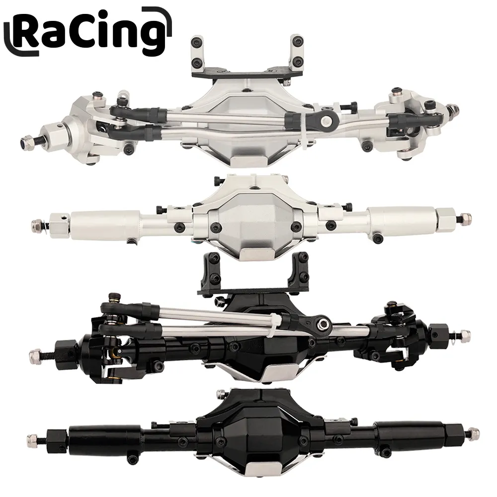 DHgate.com:CNC Aluminum Front Rear Straight Axle with Protective Armor for 1/10 RC Crawler Axial ...