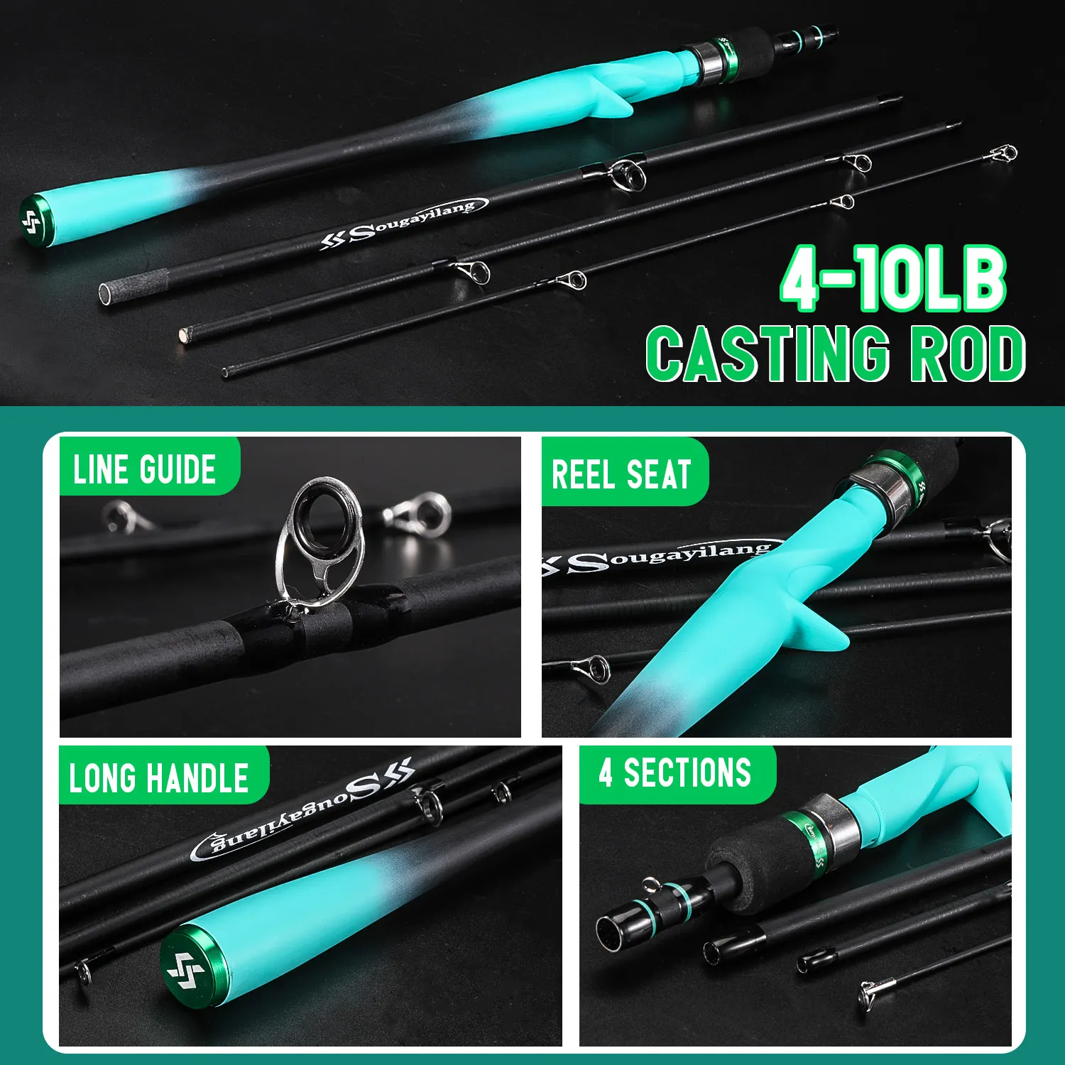 DHgate.com:Sougayilang Baitcasting Fishing Rod and Reel Combo - 1.8/2 ...
