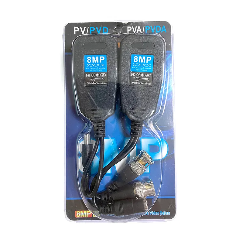 DHgate.com:5-Pack 8MP 4K BNC Video Balun Transceivers with DC Power ...