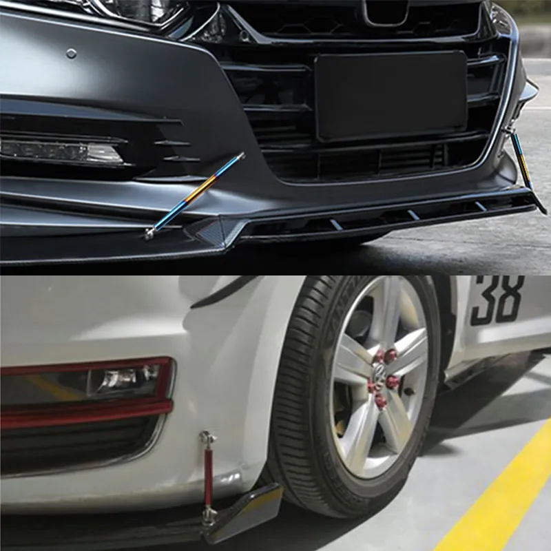 150mm Car Splitter Rods Racing Adjustable Front Rear Bumper Lip Support ...