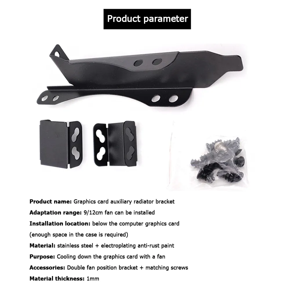Exhaust Fan Bracket Dual Slot PCI Bracket For Computer Fans - Graphics ...