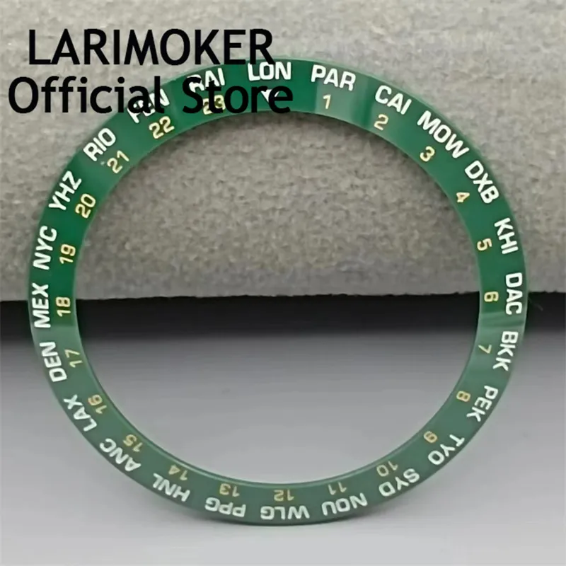 Ceramic Bezel Watch Parts - 40mm Ceramic Bezel Insert with Silver ...