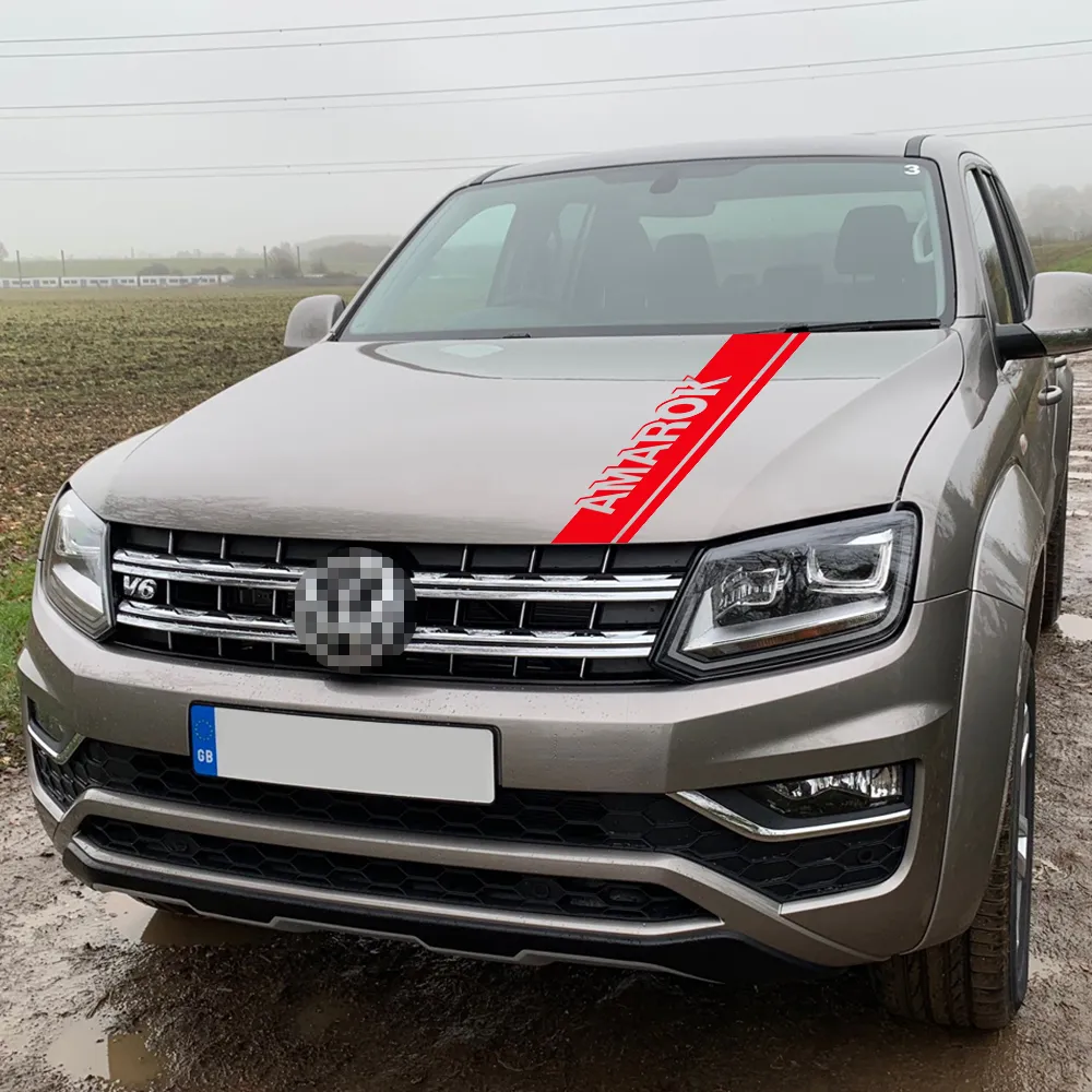 Volvo VW Amarok V6 Pickup Stripes Car Hood Sticker...