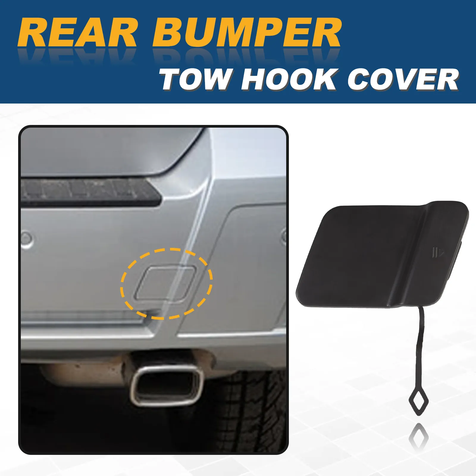 Mercedes Benz GLK300 GLK350 Rear Bumper Tow Hook Cap Towing Eye Cover ...