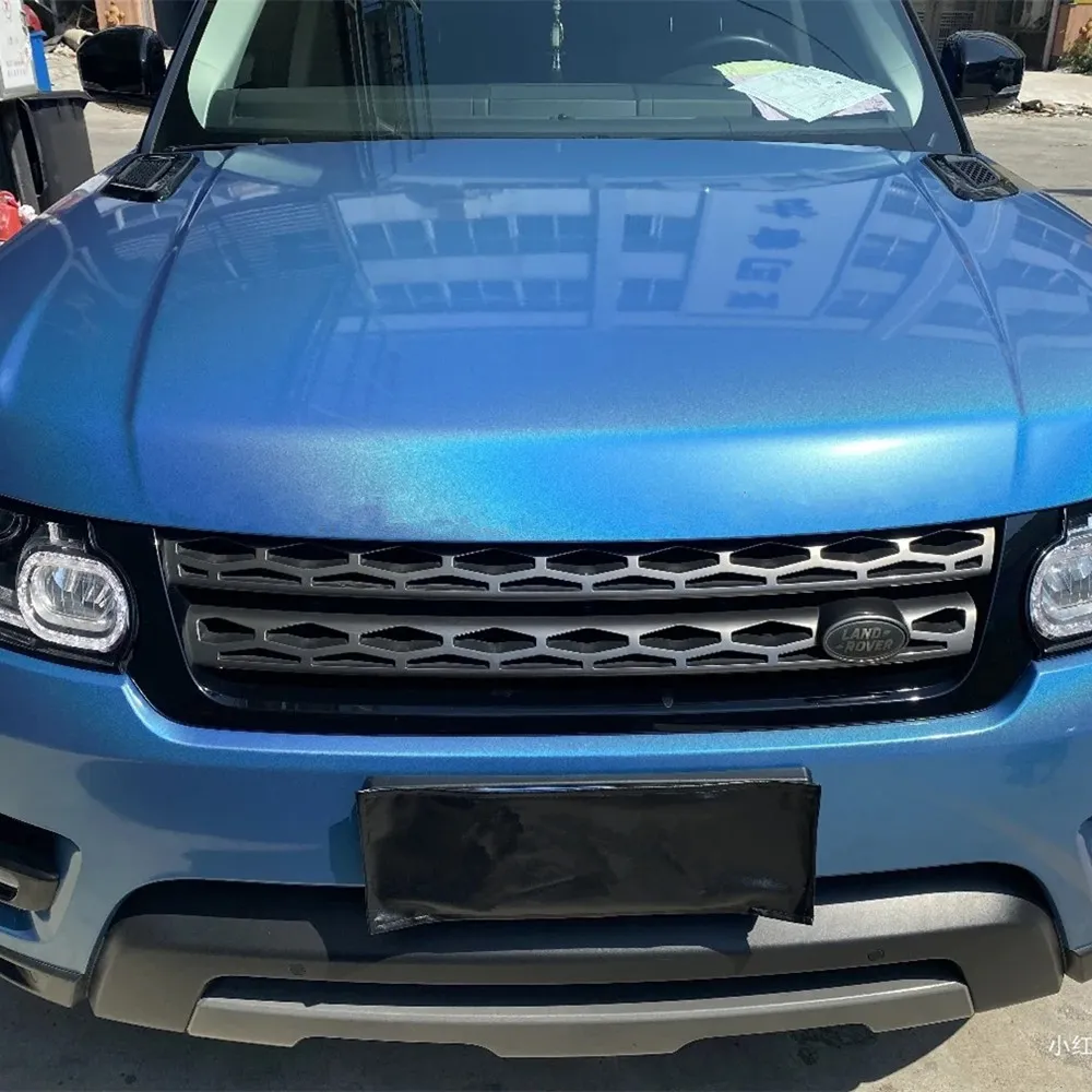 SUNICE Blue Holographic Metallic Blue Car Body Wrap Vinyl Laser Glossy ...
