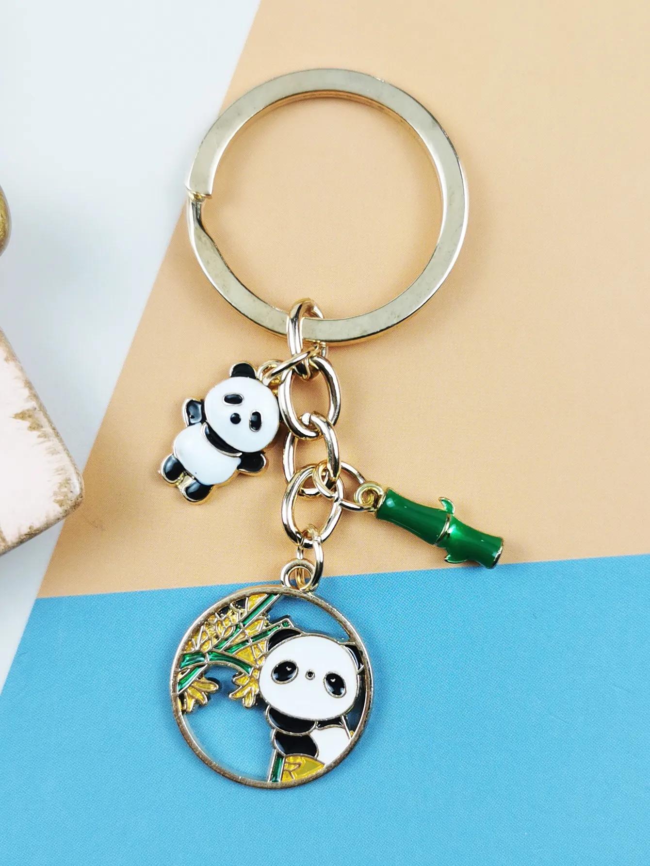 2-PackBamboo Panda Keychains: Cute Bag Charms for Women and Kids, Eco ...
