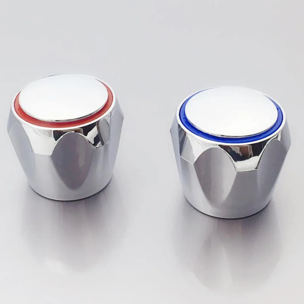 DHgate.com:2 PackPlastic Top Head Covers Faucet Handle, Metal Chrome ...