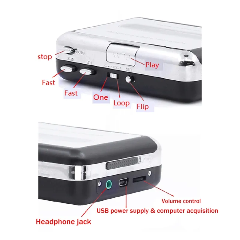 DHgate.com:Retro Cassette Player: Convert Tapes to MP3, Capture Audio ...