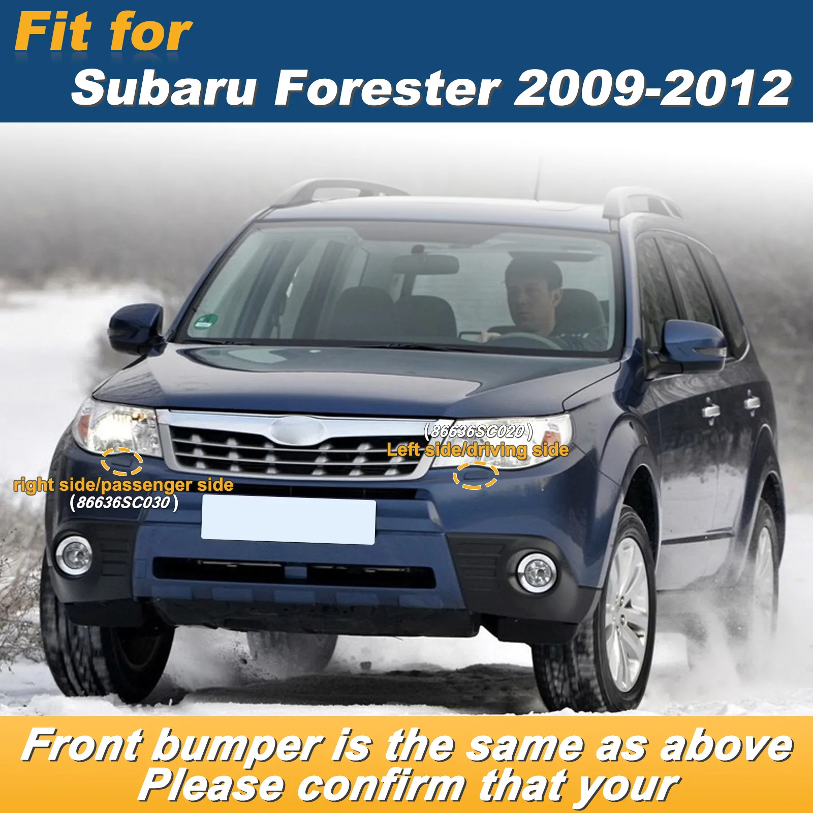 Headlight Washer Jet Spray Nozzle piling cap for Subaru Forester 2009 ...