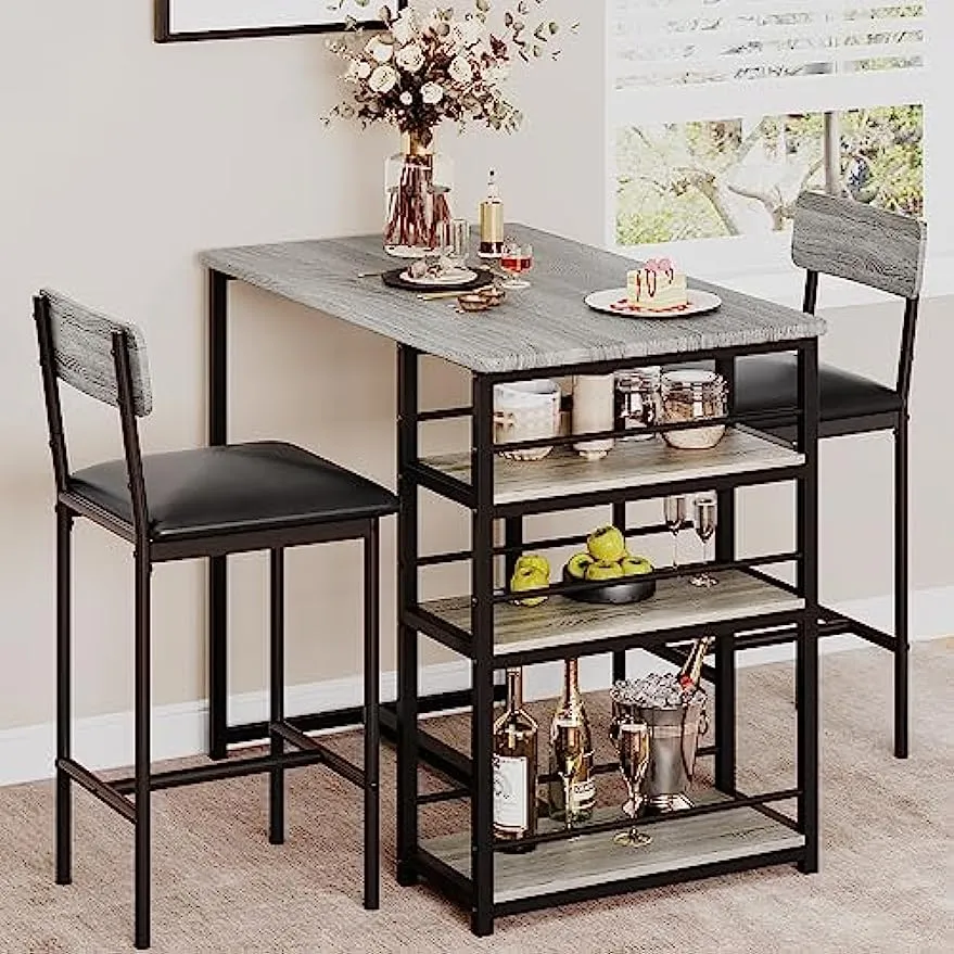 Complete Dining Room Set With 2 Upholstered Cafe Table And Chairs Ideal For Small Spaces Apartments And Breakfast From Homepro8 494.76 DHgate.Com