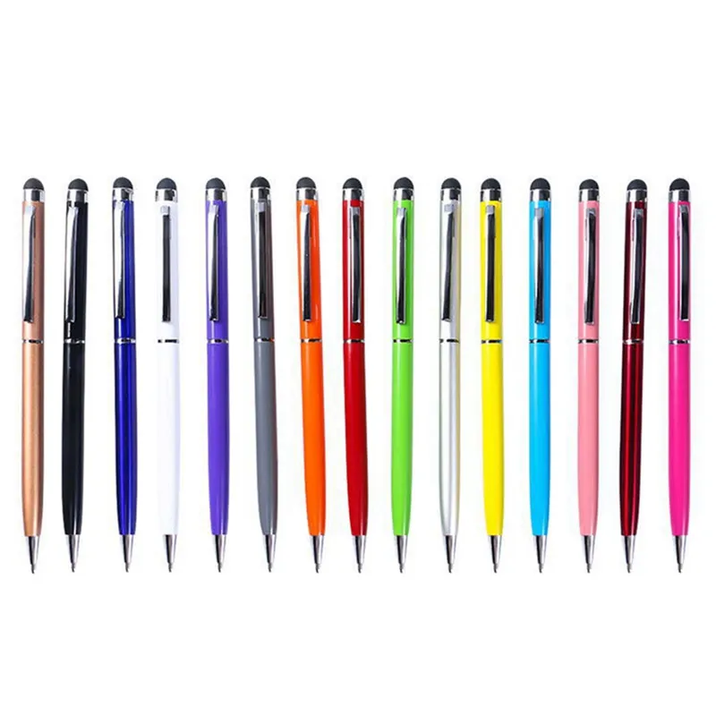 Universal Stylus Pen Set - 15 Multicolor Metal Stylus Pens for ...